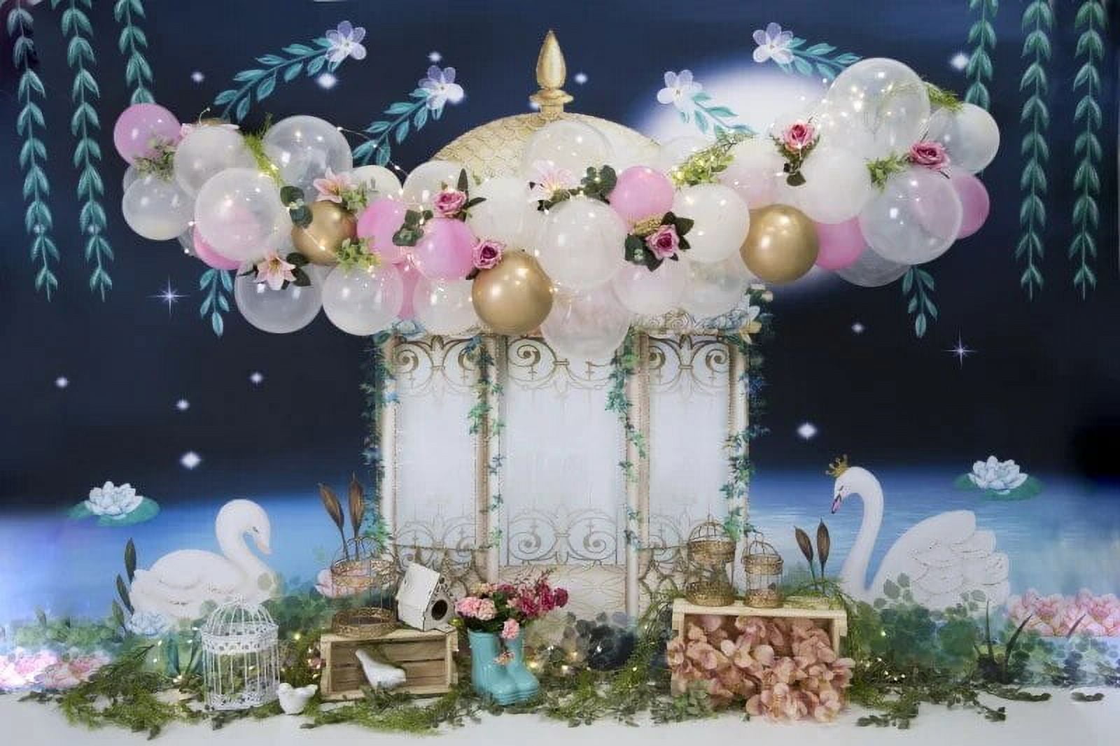 Balloon Dreamy Birthday Scene Photography Backdrop Baby Shower Girl ...