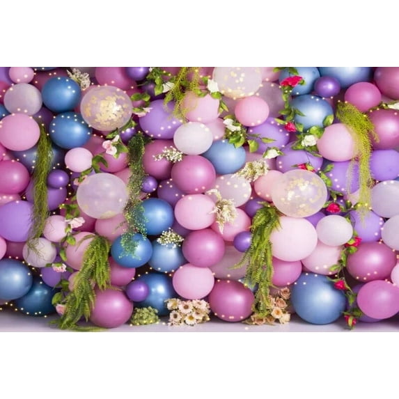 Balloon Dreamy Birthday Scene Photography Backdrop Baby Shower Girl ...