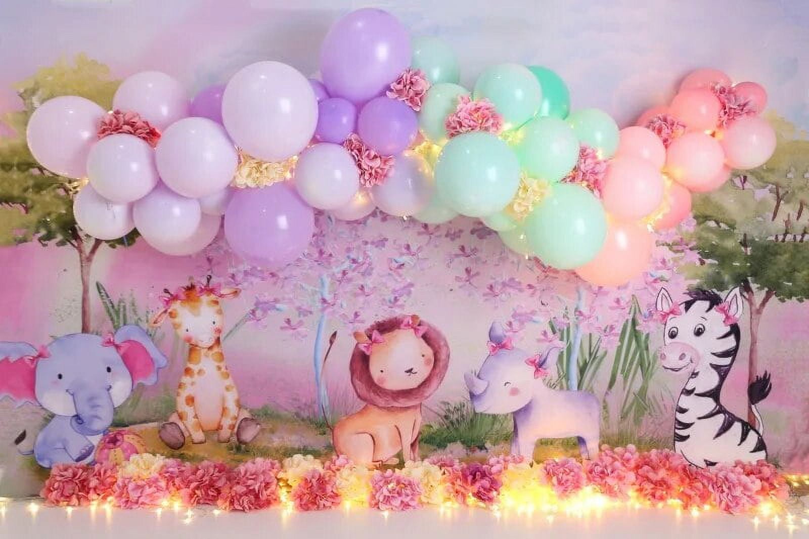 Balloon Dreamy Birthday Scene Photography Backdrop Baby Shower Girl ...