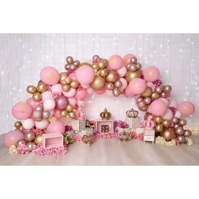 Balloon Dreamy Birthday Scene Photography Backdrop Baby Shower Girl ...