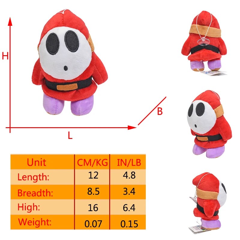 Balloon Elephant Mario Luigi Peluche Dolls King Bob-omb Boo Monty Mole ...