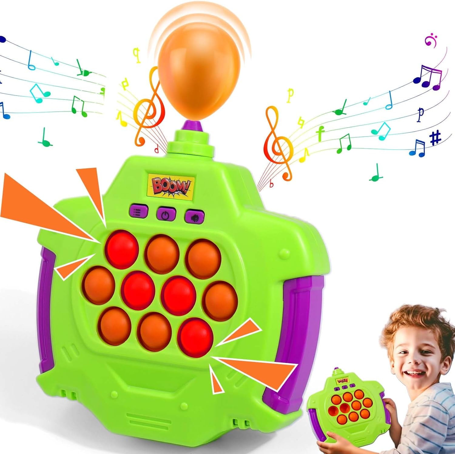 Balloon Fast Push ble Game, Handheld Puzzle Game Console,Squeeze Poppet ...