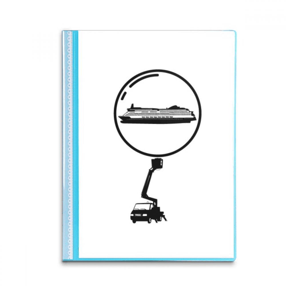 Balloon Ferry Transport Vehicle Book Sheet Protectors Portfolio Binder ...