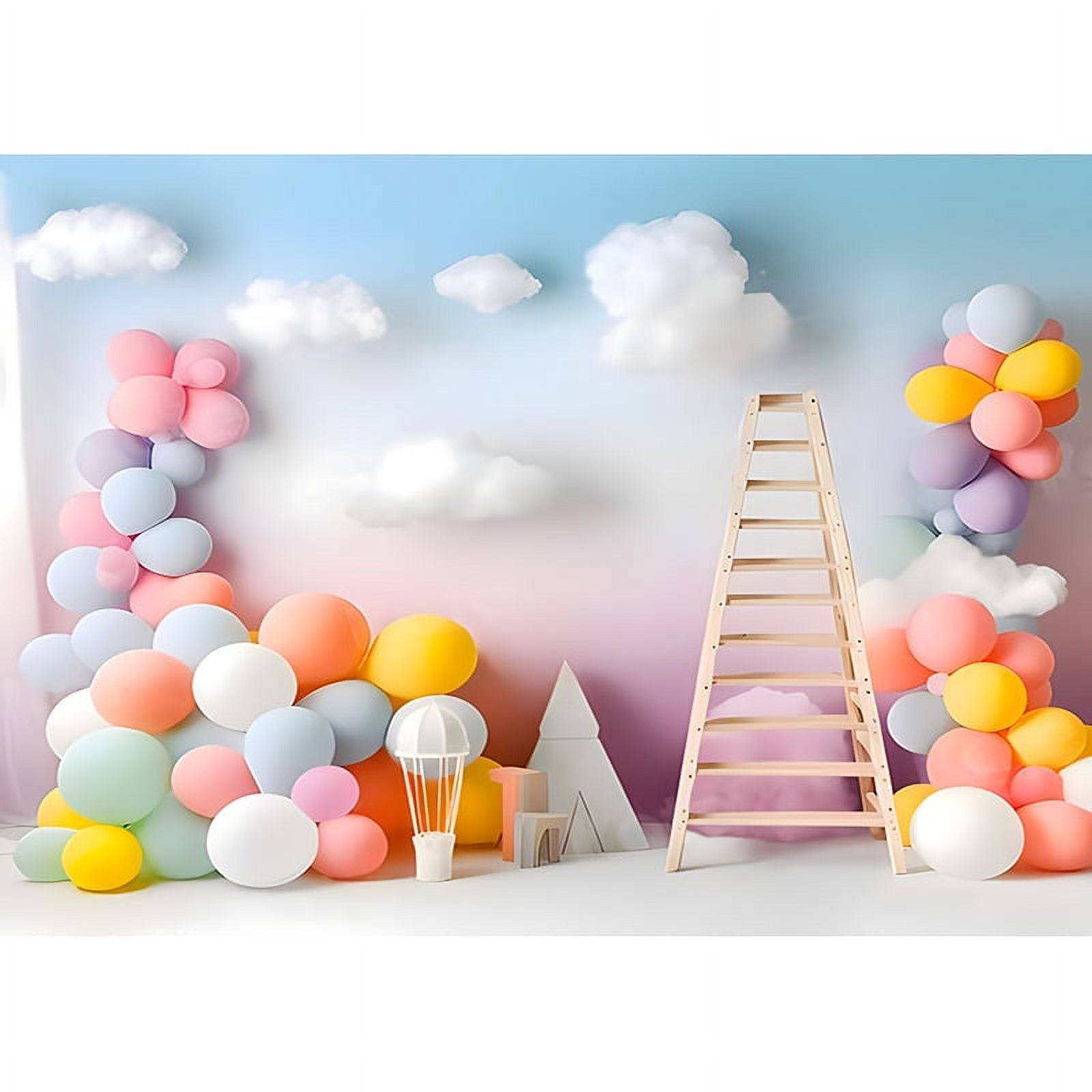 Balloon First Birthday Party Decoration Photography Backdrops Props ...