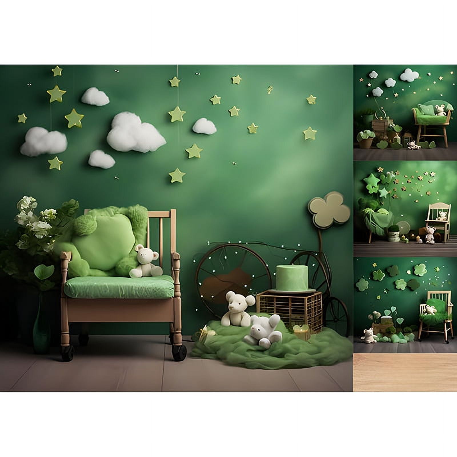 Balloon First Birthday Party Decoration Photography Backdrops Props ...