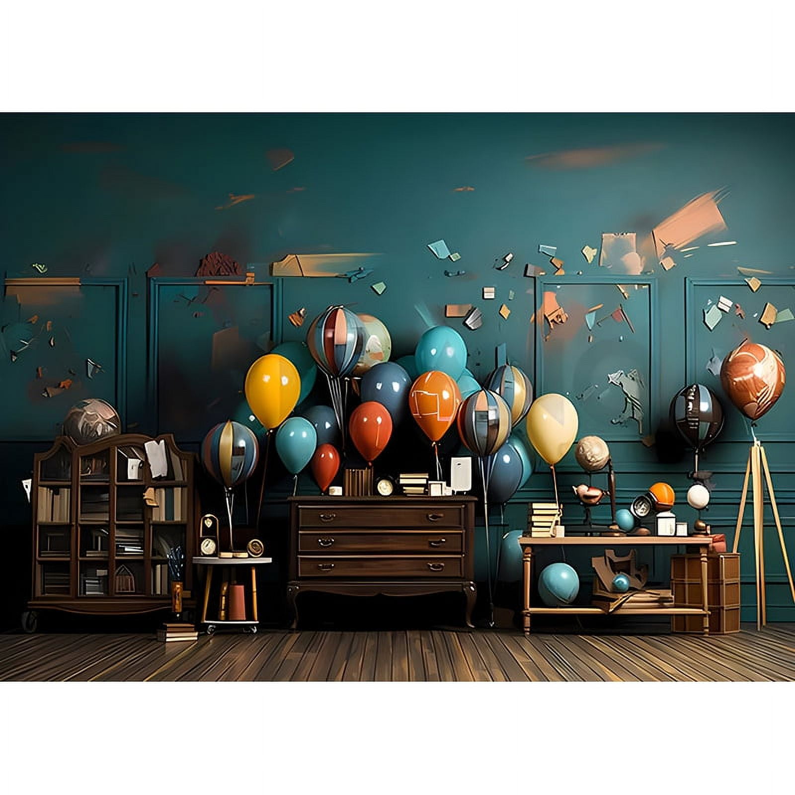 Balloon First Birthday Party Decoration Photography Backdrops Props ...