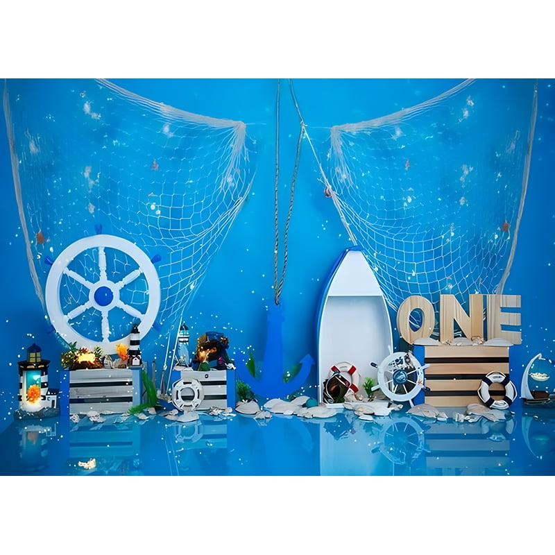 Balloon First Birthday Party ration Photography Backdrops Props Castle ...