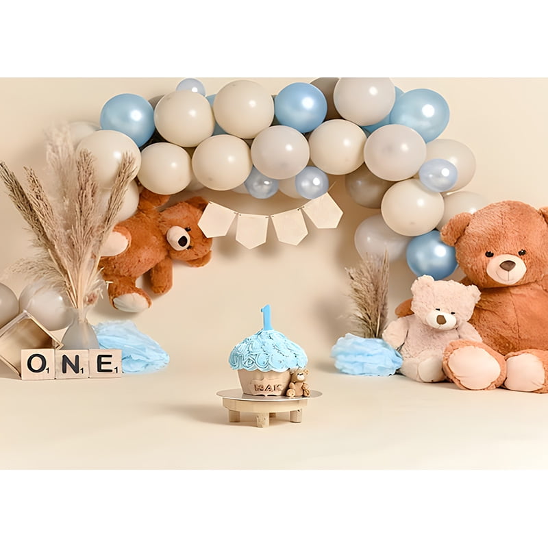Balloon First Birthday Party ration Photography Backdrops Props Castle ...