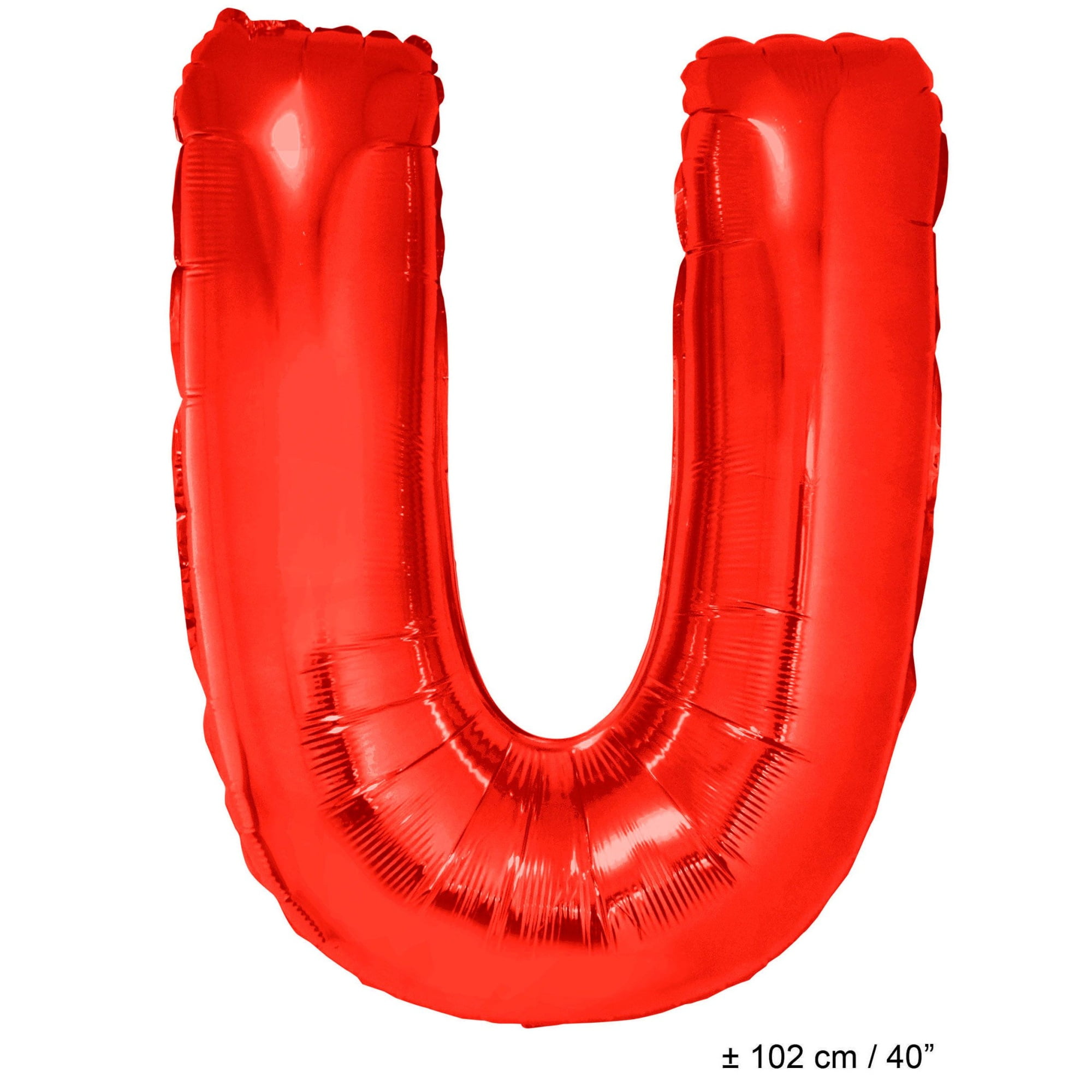 Balloon-Foil-Letter U-40"-Red - Walmart.com