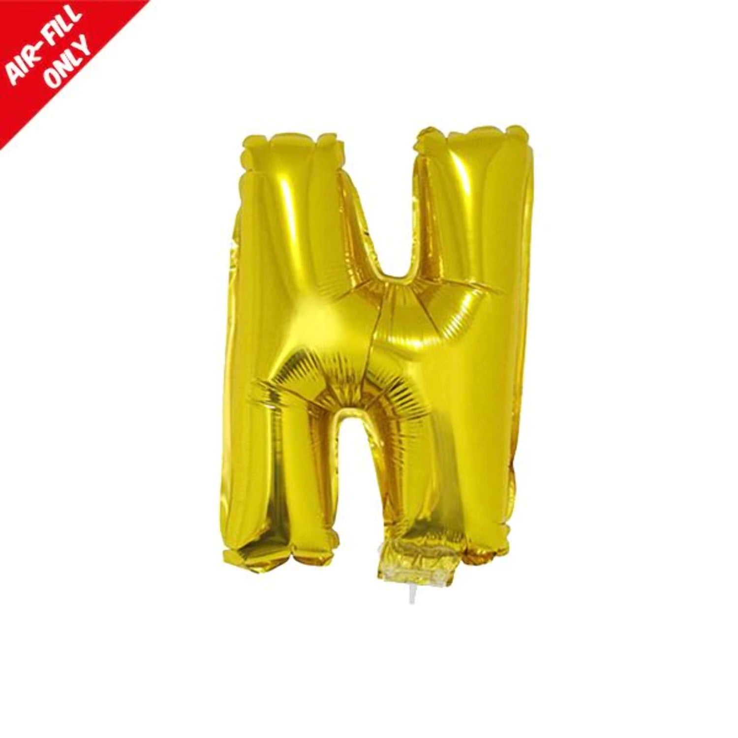 Balloon on Stick - 16 Gold Letter N - Walmart.com
