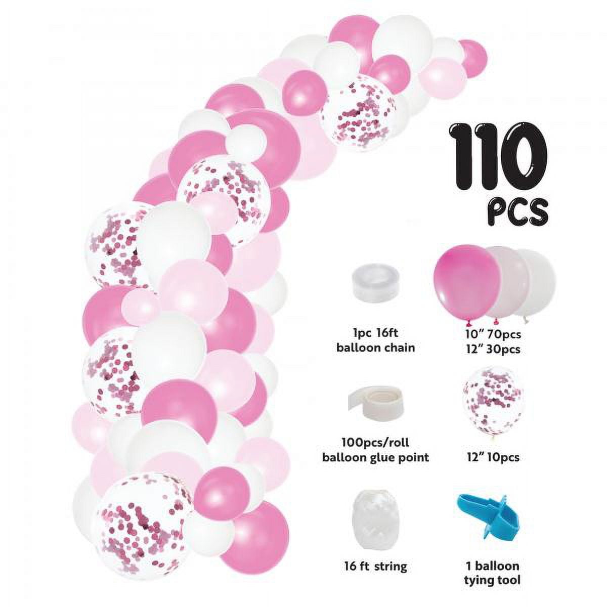 Balloon Garland Set 16ft - Pink - Walmart.com