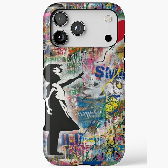 Balloon Girl Street Art Graffiti Mashup Banksy Cover Case for iPhone 11 ...