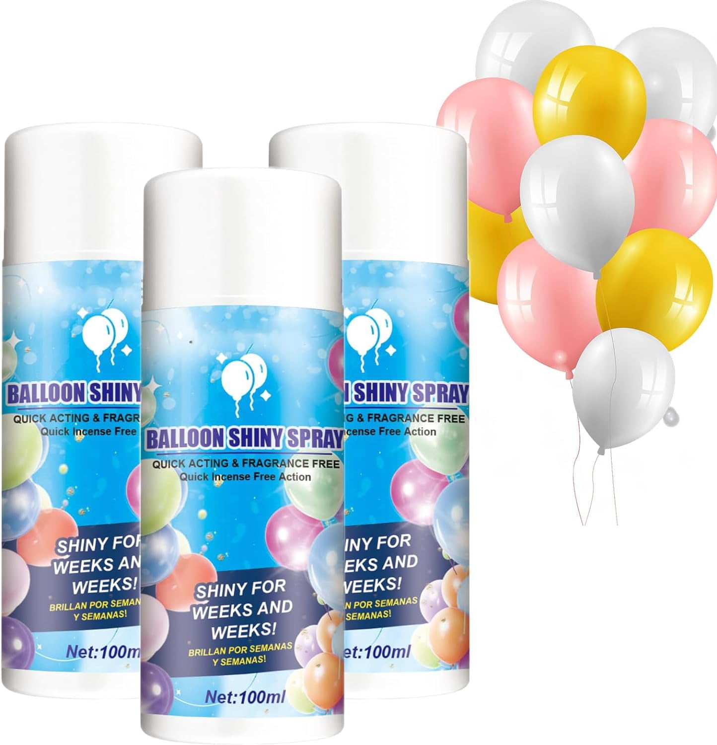 Balloon High Shine Spray, Latex Balloon Gloss Shine for a Brilliant ...