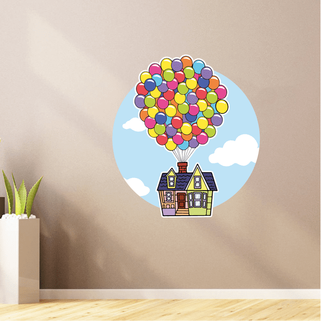Children's Balloon House Up Movie Wall Decal for Bed Room, Nursery ...