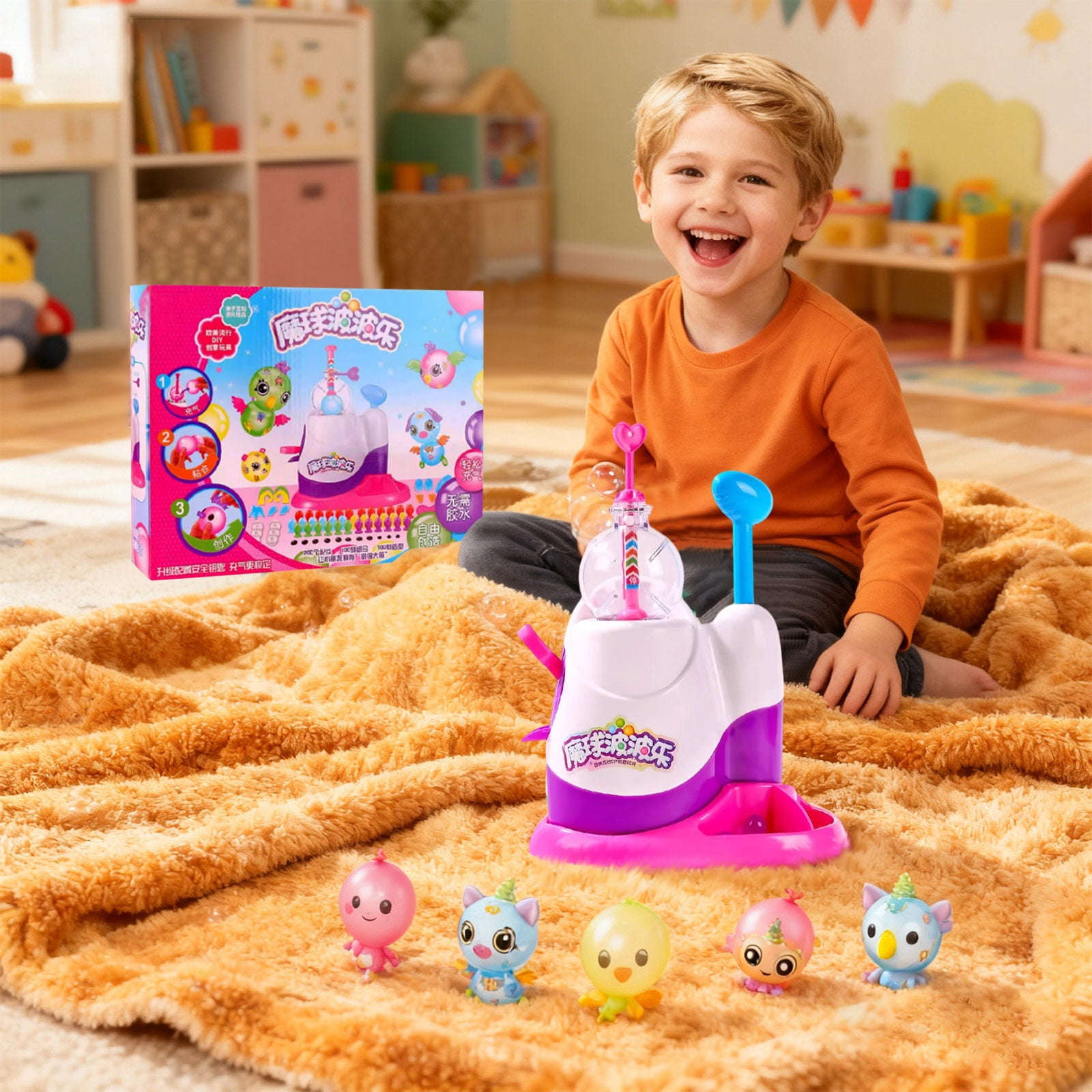 Balloon Inflator Machine DIY Sticky Balloon Animal Maker Kit Creative ...