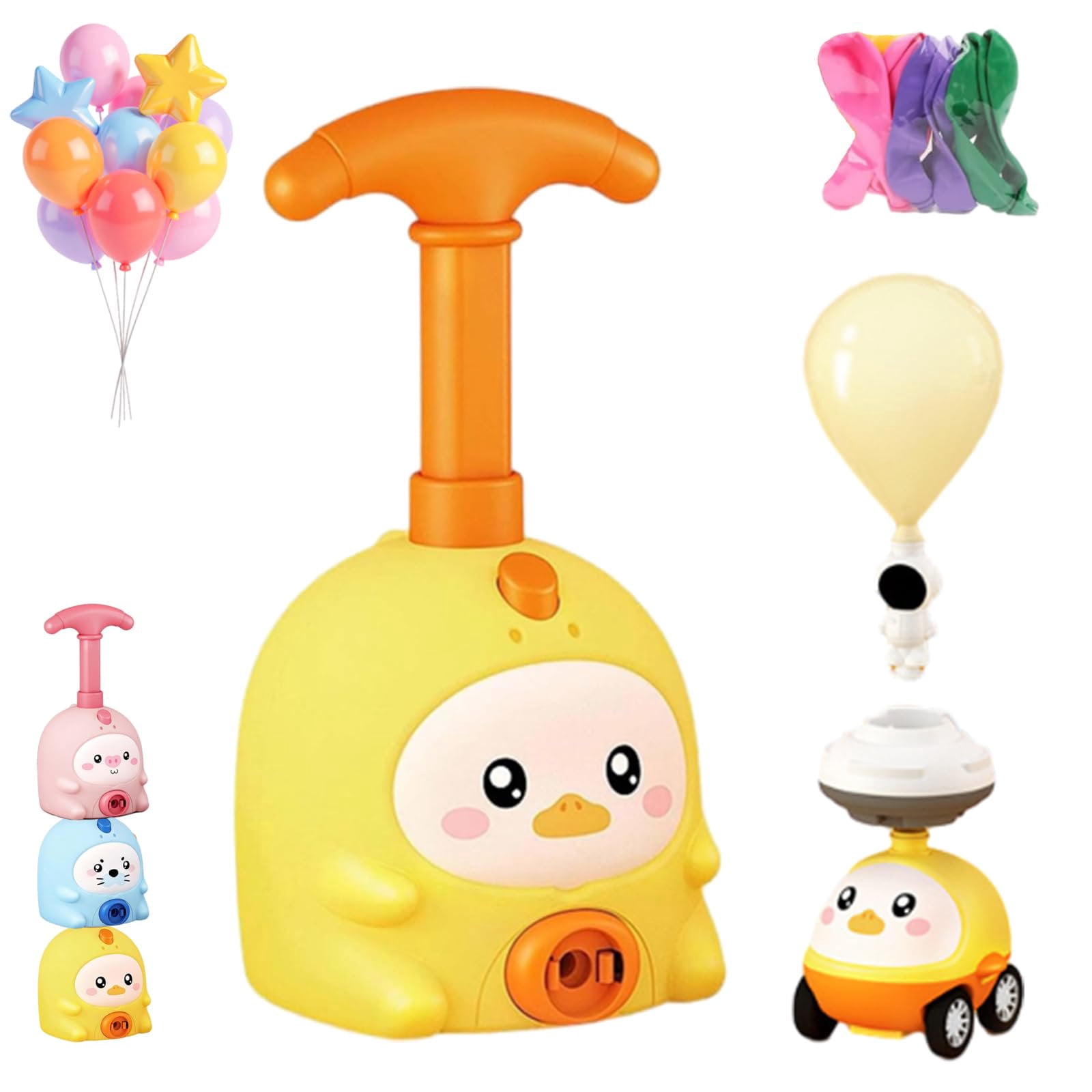 Balloon Launcher Toy Set 2026 New Air Powered Animal Car Toy No Battery ...