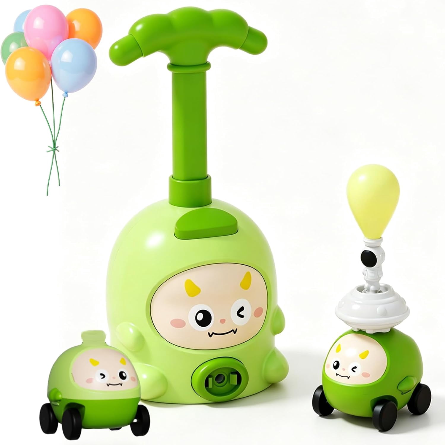 Balloon Launcher Toy Set, Balloon Car Toy Pump Set, Air Powered ...