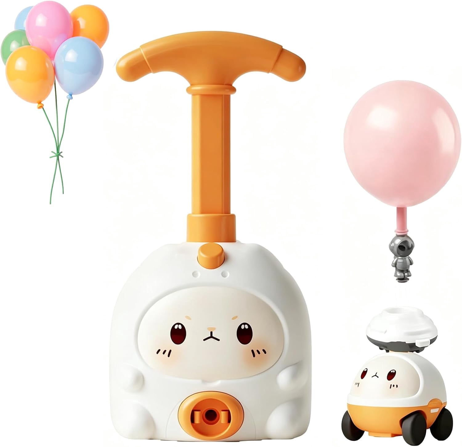 Balloon Launcher Toy Set, Balloon Car Toy Pump Set, Air Powered ...