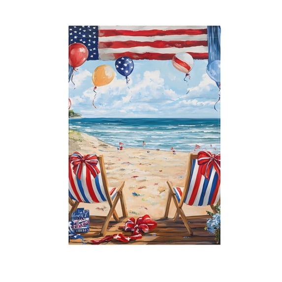 Balloon Lounge Chair Garden Flag Double Sided 12 x 18/28 x 40 Inch Yard ...