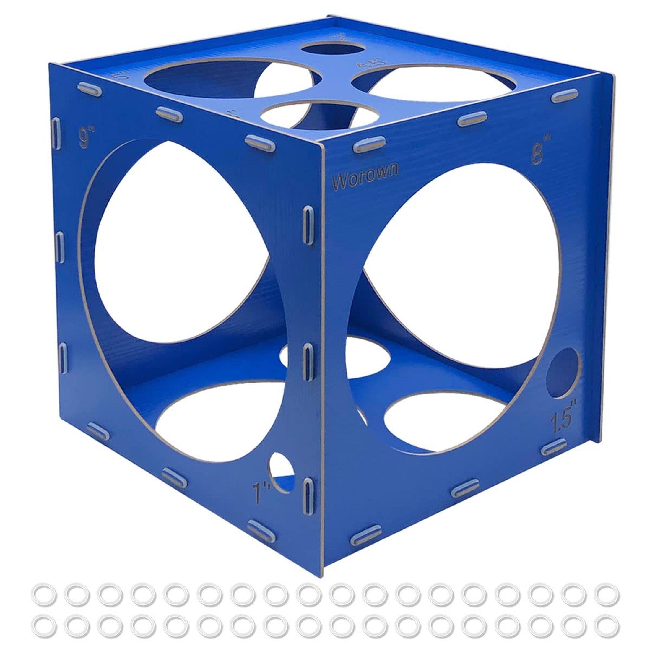 Balloon Master Sizer Box - 14 Holes Collapsible MDF Tool for Accurate ...