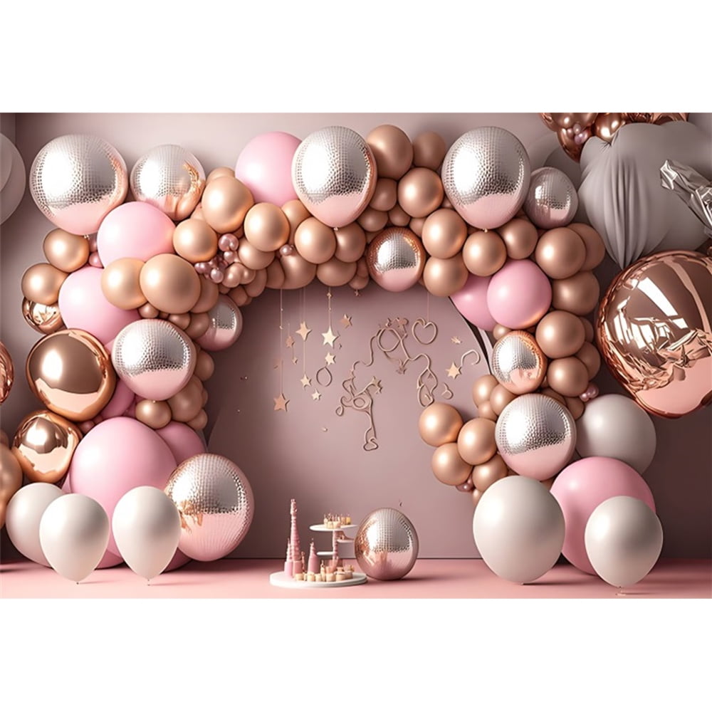 Balloon Party Backdrop Boy Girl First Birthday Party Banner Baby Shower ...