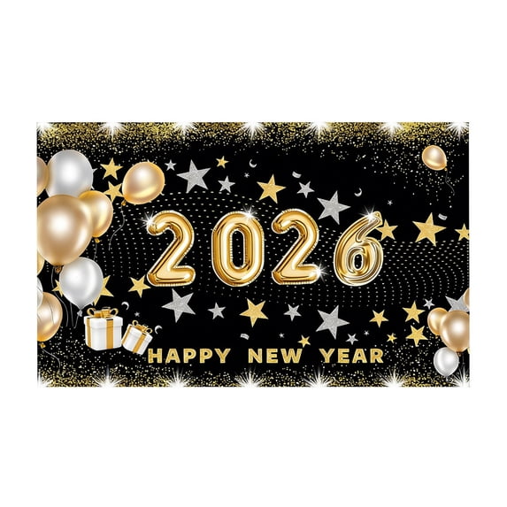 Balloon Pattern Banners For 2026 New Year Eve Celebration For ...
