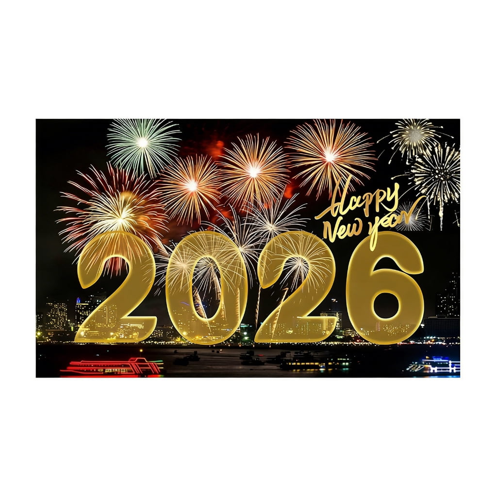 Balloon Pattern Banners For 2026 New Year Eve Celebration For ...