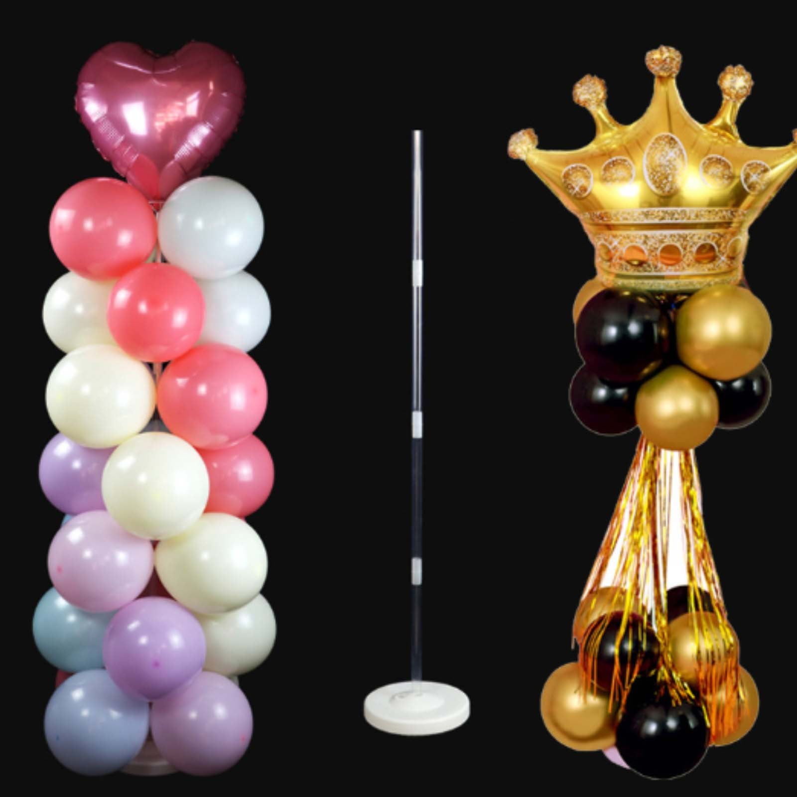 Balloon Post Support Kit Base Bracket And Rod - Walmart.com