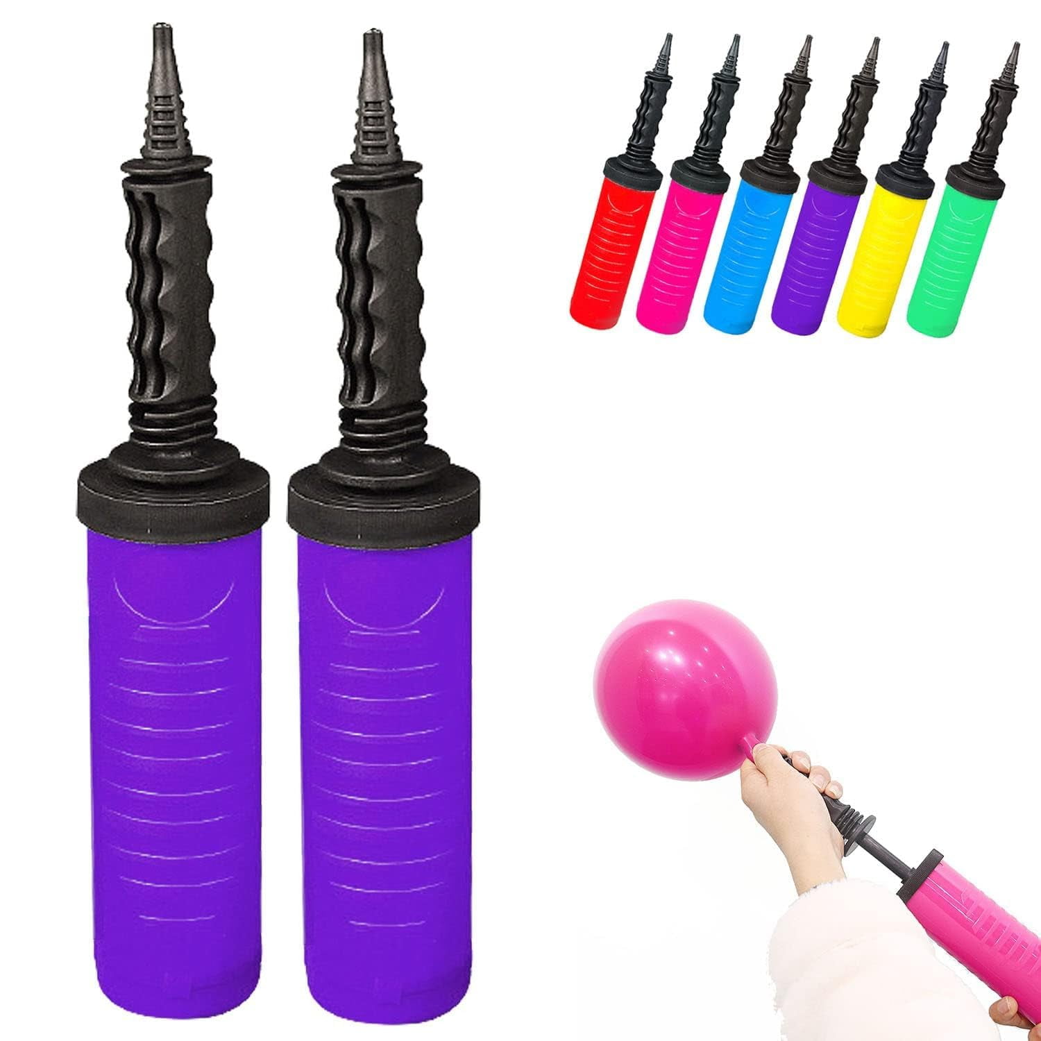 Balloon Pump 2 Pack Hand Manual Inflator, Balloon Manual Pump Blower ...