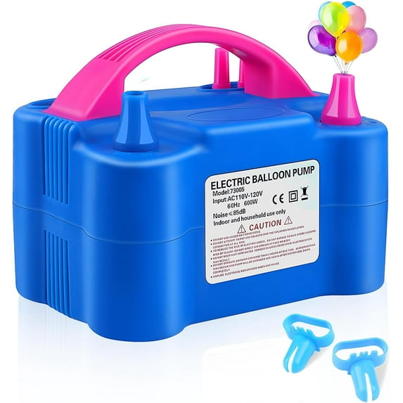 Balloon Pump Electric,110V 600W Blower Inflator Dual Nozzle Air ...
