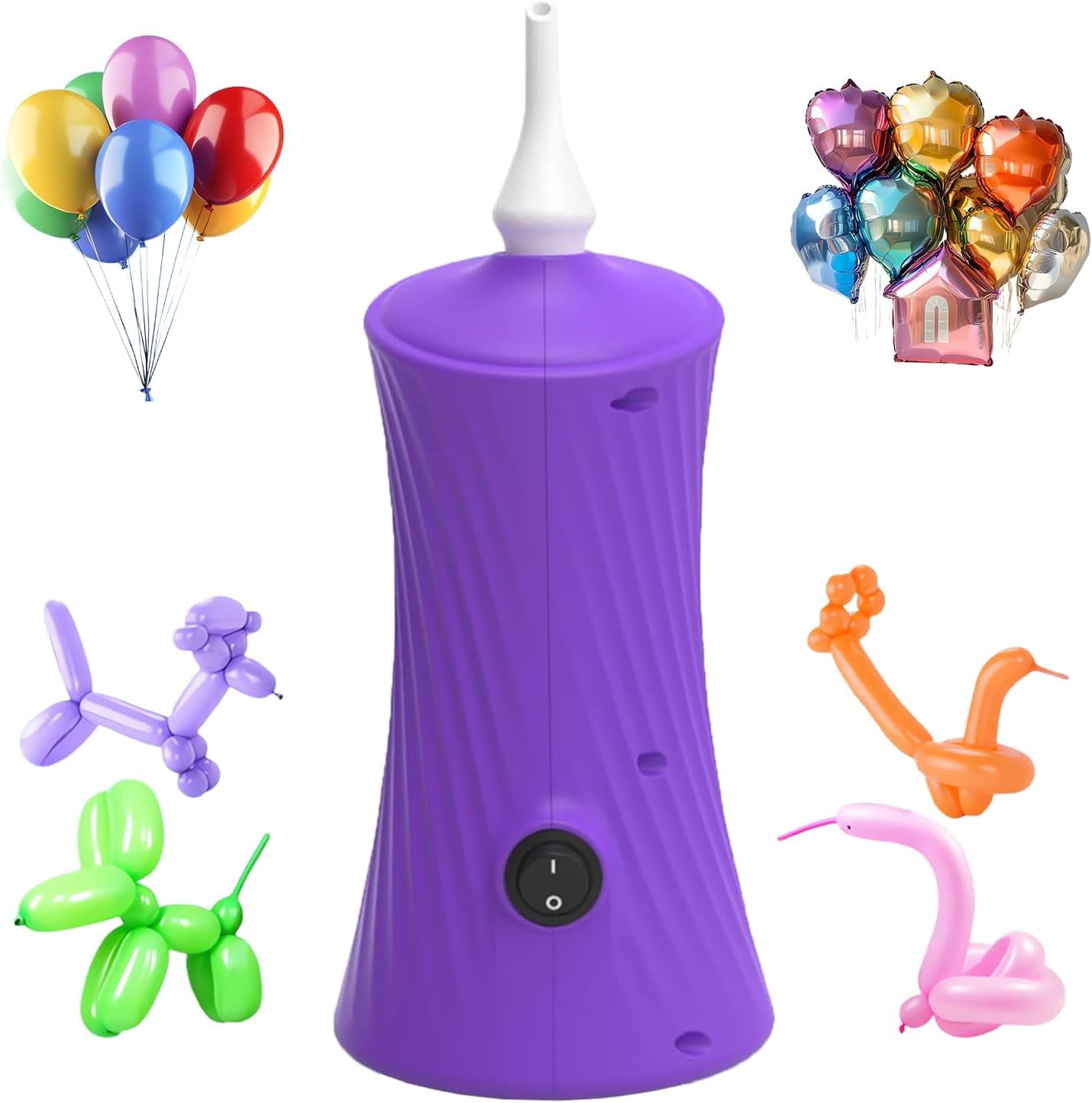 Balloon Pump Electric Air Inflator for Foil Animal, Classic, Long ...
