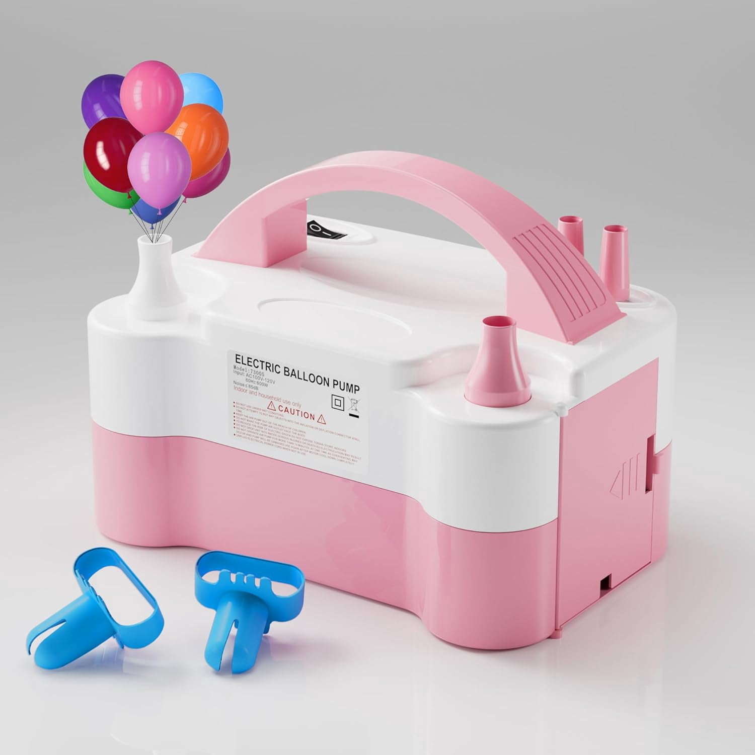 Balloon Pump - Electric Dual Nozzle Air Pump for Balloon, Portable ...
