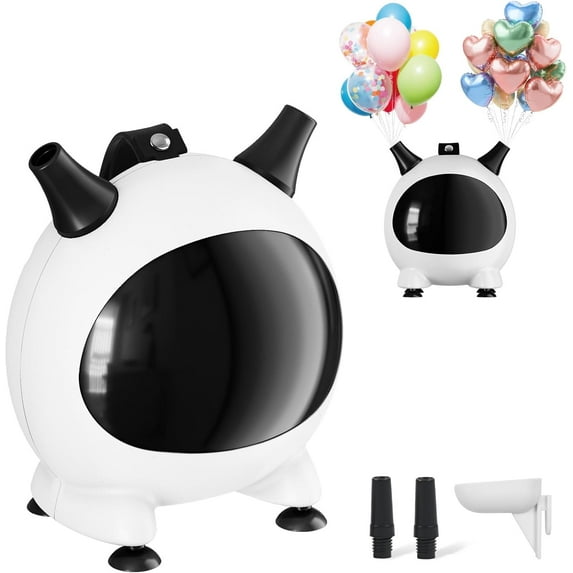 Balloon Pump Electric, Portable Balloons Inflator Air with 2 Nozzles ...