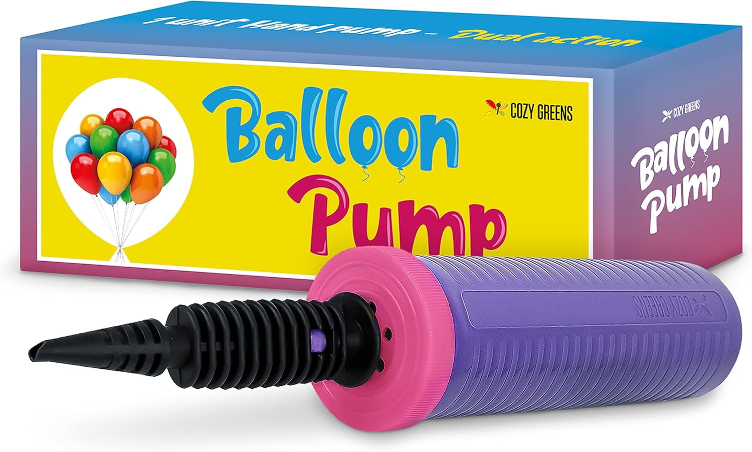 Balloon Pump Hand Held, Inflator Air Pump for Balloons - 2Way Dual ...