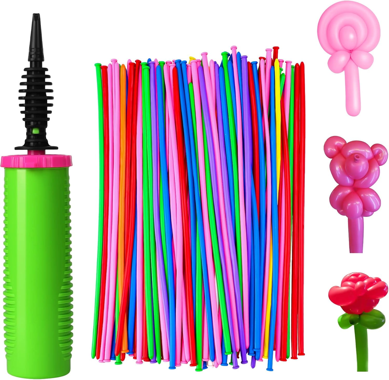 Balloon Pump Handheld Two-Way Dual Action - Hand Blower Air Pumper for ...