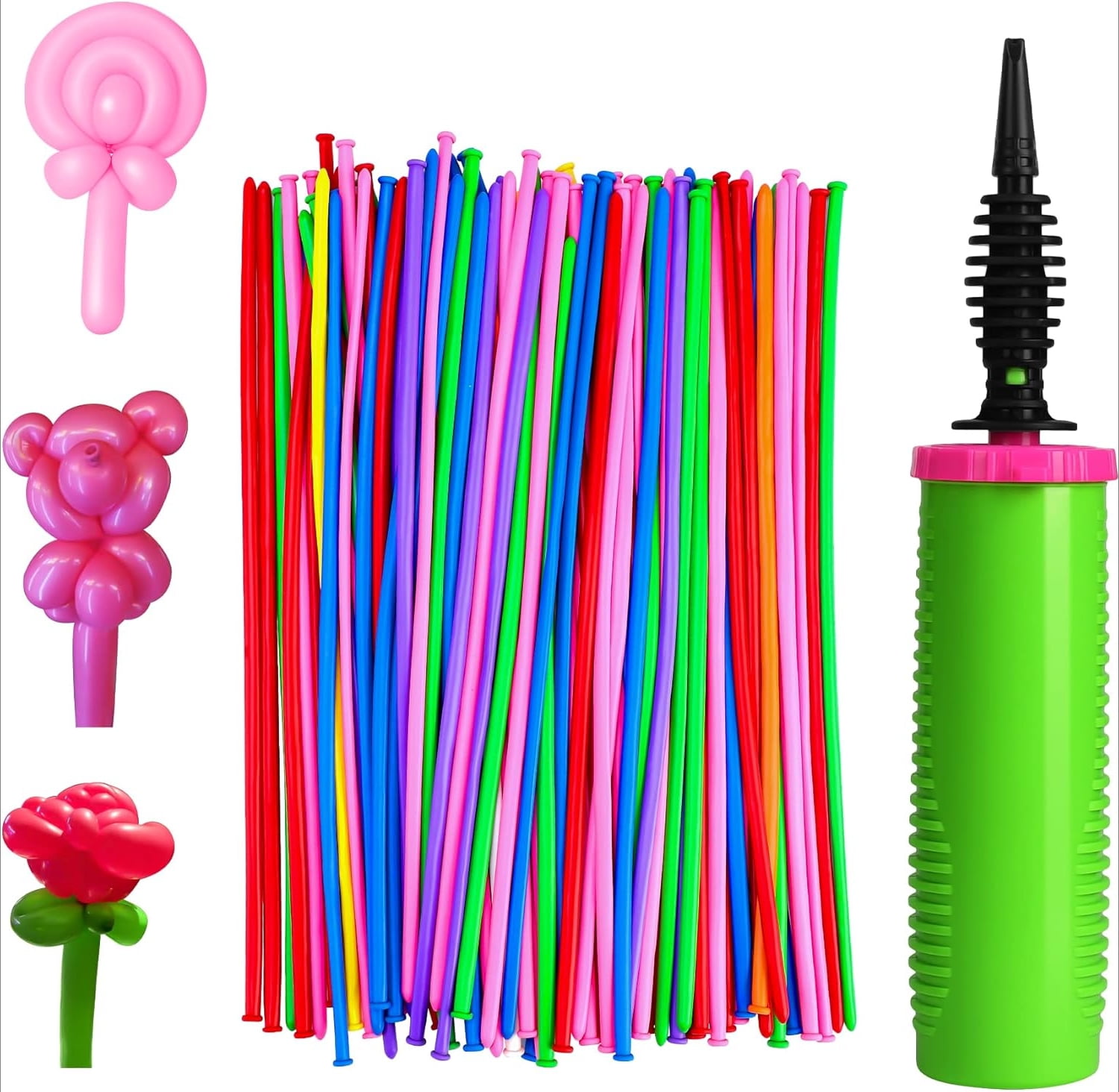 Balloon Pump Handheld Two-Way Dual Action - Hand Blower Air Pumper for ...