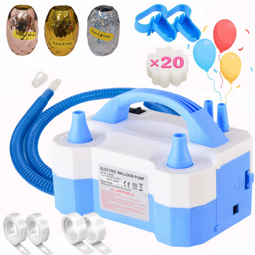 iFanze Electric Balloon Pump, Dual Nozzle, 600W 110V, Portable Air ...