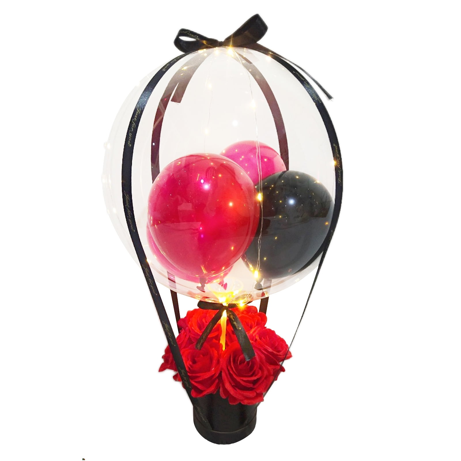 Balloon Rose Bouquet Luminous Balloon Rose Bouquet Birthday Party ...