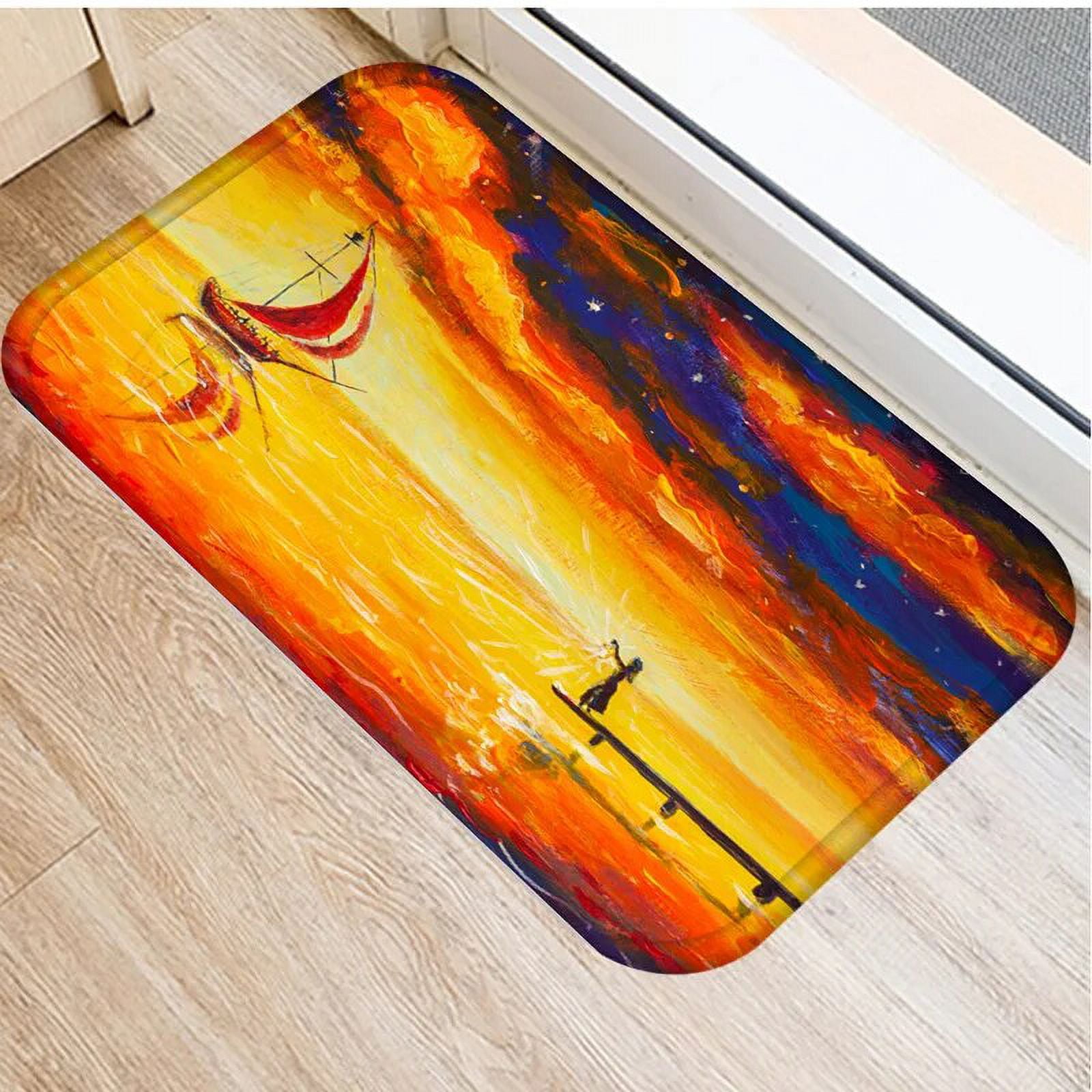 Balloon Scenery Print Floor Mats Kitchen Carpet Doormat Hallway Modern ...