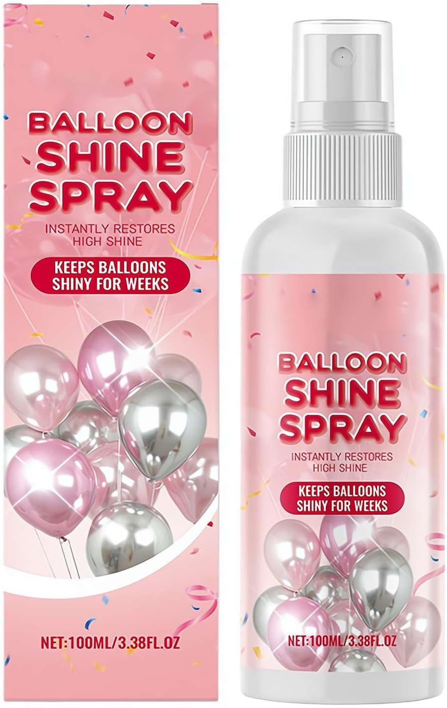 Balloon Shine Spray, Balloon Shine Spray Latex Balloons, Fragrance-Free ...