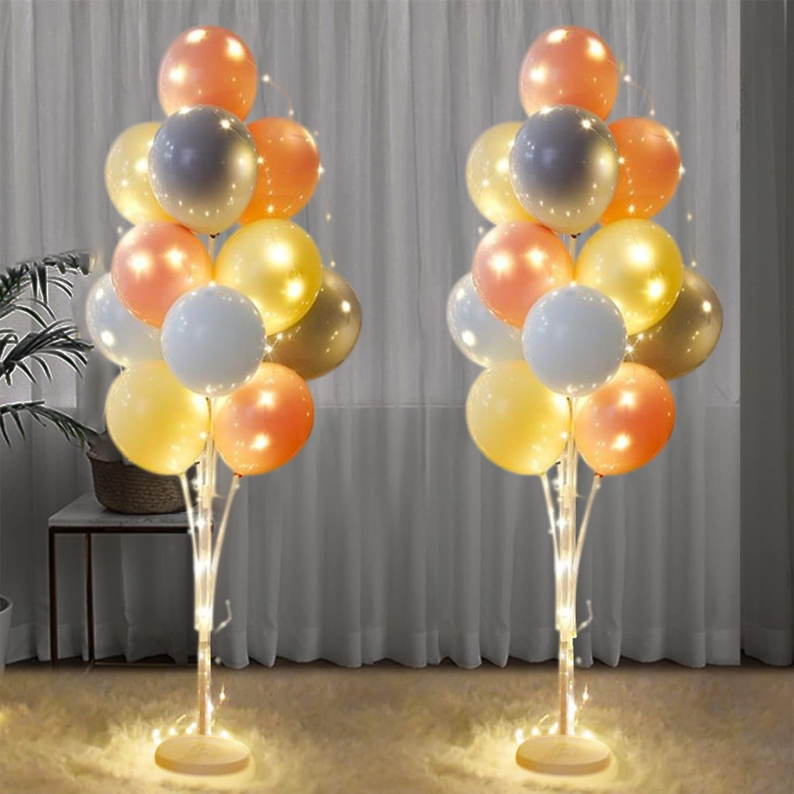 Balloon Stand for Floor, Inflatable Balls Stand Kit with String Light,2 ...