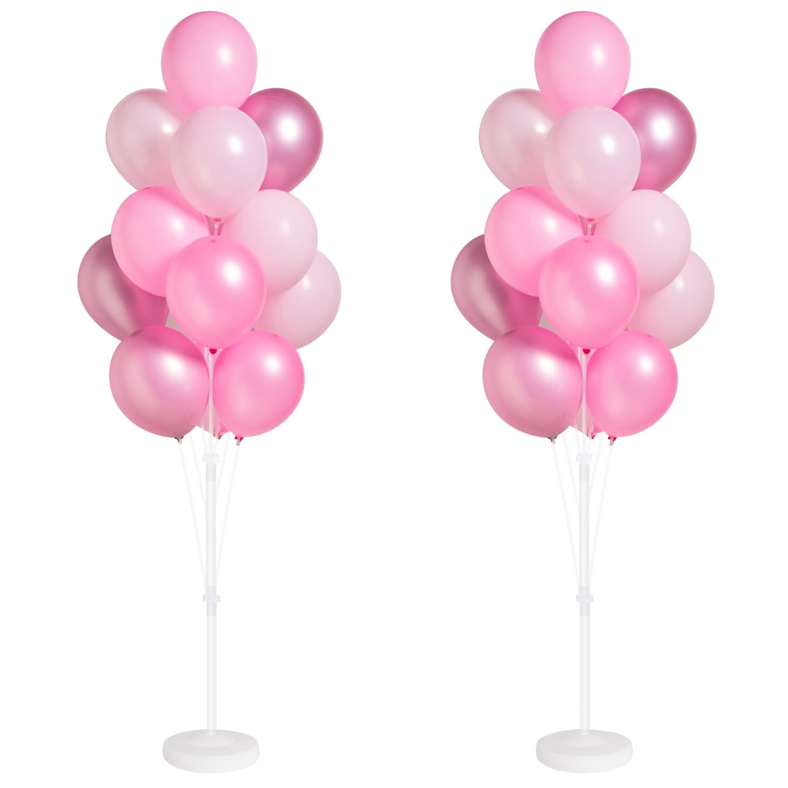 Balloon Stand Kit Pinkpink 10 Inch Metallic Floor Table Backdrop Party ...