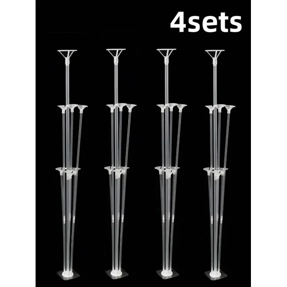 Balloon Stand Kit for Table, 1/2/4 Pack Desktop Balloon Arch and Stick ...