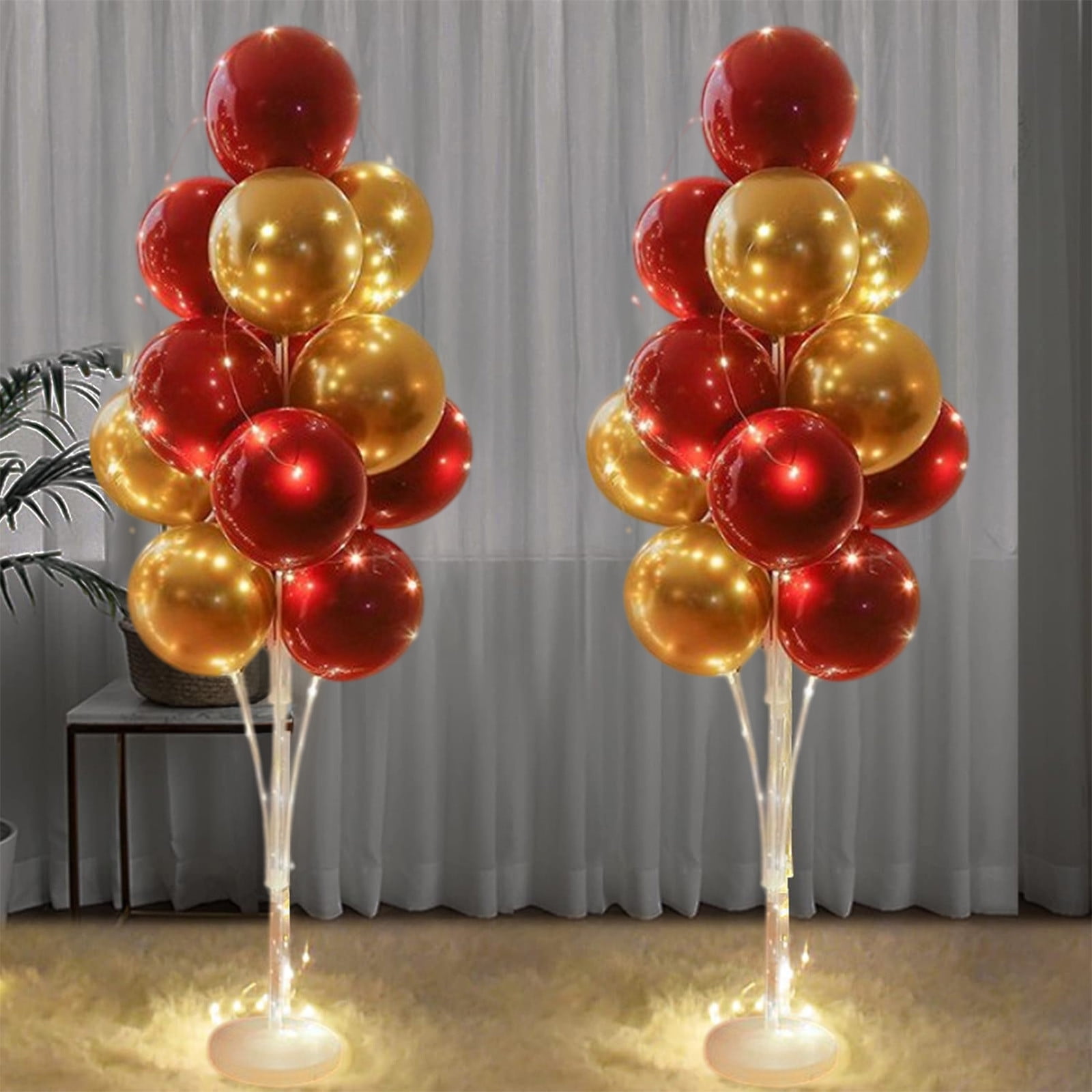 Balloon Stand Kit for Floor with String Lights, 2 Set Centerpieces ...