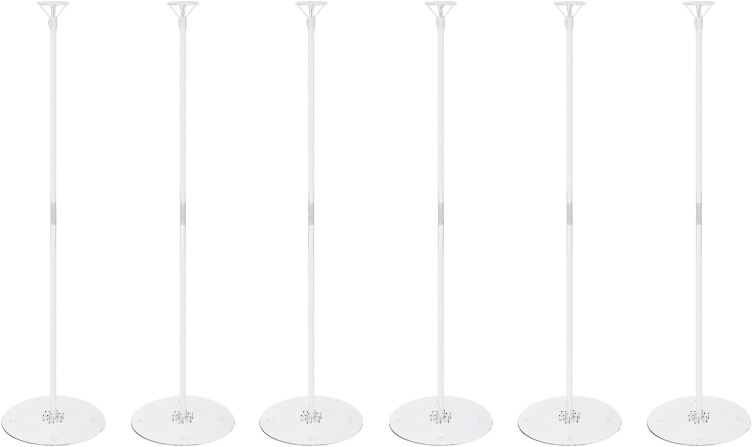 Balloon Stands for Table, Balloon Sticks with Base Holder Kit Plastic ...