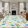 Balloon Stars 8x10 Area Rugs for Living Room, Festival Happy Birthday ...