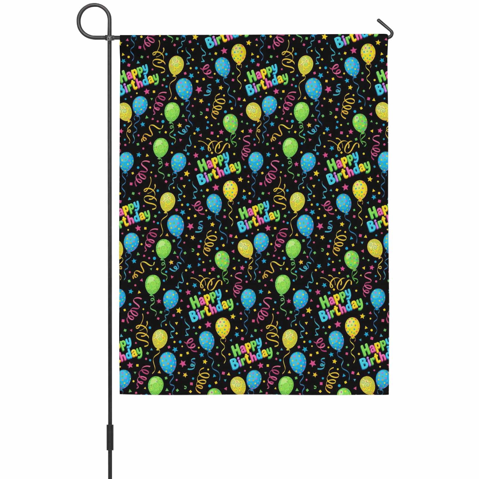 Balloon Stars House Flags For Outdoor, Festival Happy Birthday Blue ...