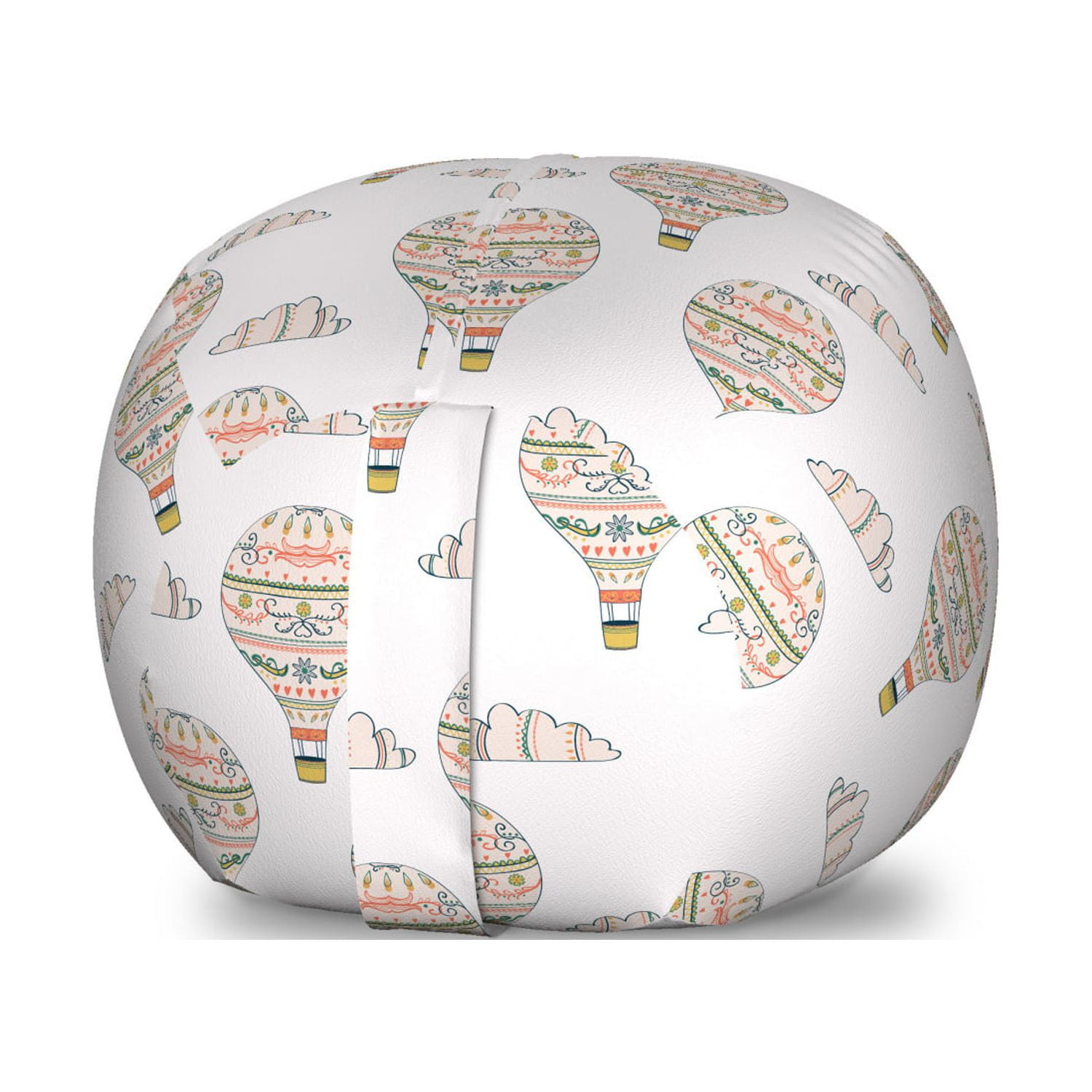 Balloon Storage Toy Bag Chair, Inspirations with Swirls Hearts and ...