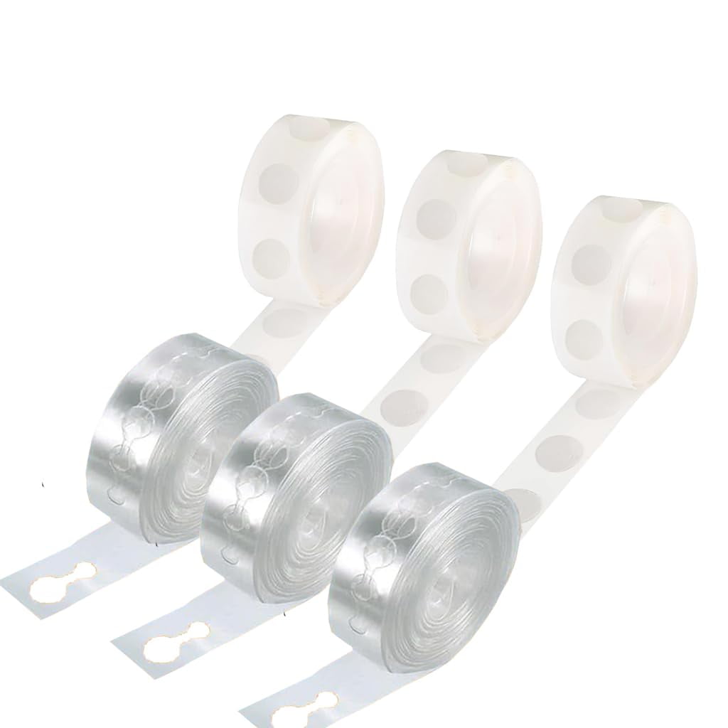 Balloon Tape Strip, Double Sided Point Sticker Adhesive dots Glue, 3 ...