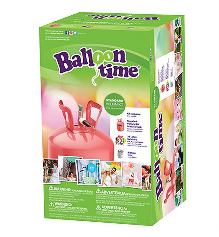 Balloon Time 8.9 CUFT Helium Kit Consists Of 1 Each 8.9 CUFT Helium, Each - Walmart.com